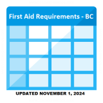UPDATED: First Aid Requirements (CHARTS) – British Columbia | MTC Rentals